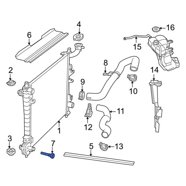 Dodge OE 55038026AJ - Upper Radiator Coolant Hose