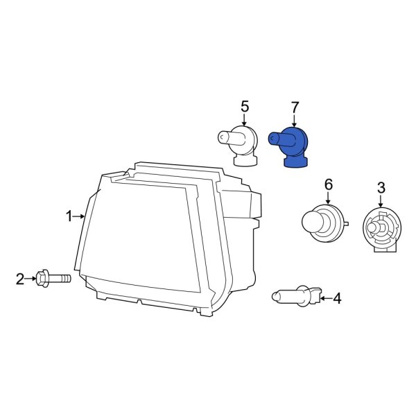 Dodge OE 68038216AA - Front Turn Signal Light Socket