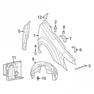 2018 Dodge Journey OEM Fenders - Front, Rear, Inner | CARiD