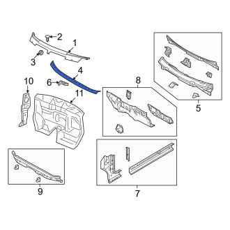 Dodge Journey Cowl Panels & Parts | Vent Grills — CARiD.com