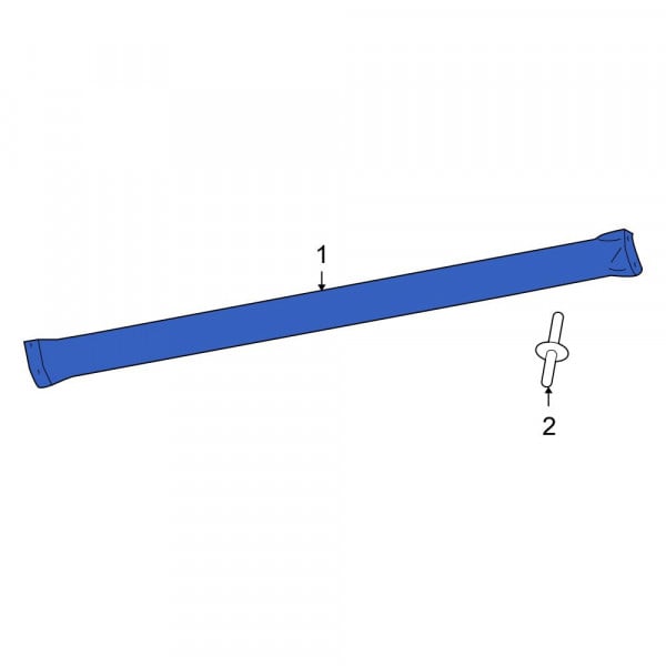 Dodge OE 5178149AH - Left Rocker Panel Guard