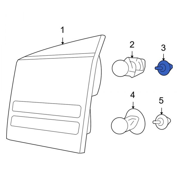 Dodge OE 68036503AA - Back Up Light Socket