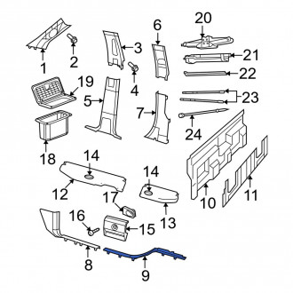 Dodge Ram Replacement Door Sills | CARiD