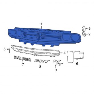 Dodge Challenger Replacement Grille Assemblies — CARiD.com