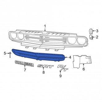 Dodge Challenger OEM Grilles | Factory Billet & Mesh Grilles — CARiD.com