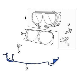 Dodge Challenger Headlight Components - Brackets, Adapters | CARiD