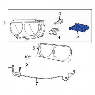 Dodge Challenger Headlight Components - Brackets, Adapters | CARiD