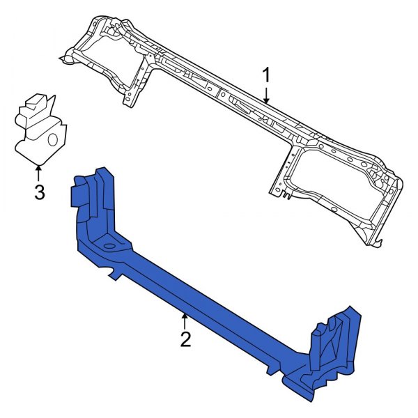 Dodge OE 5065240AH - Front Lower Radiator Support Tie Bar