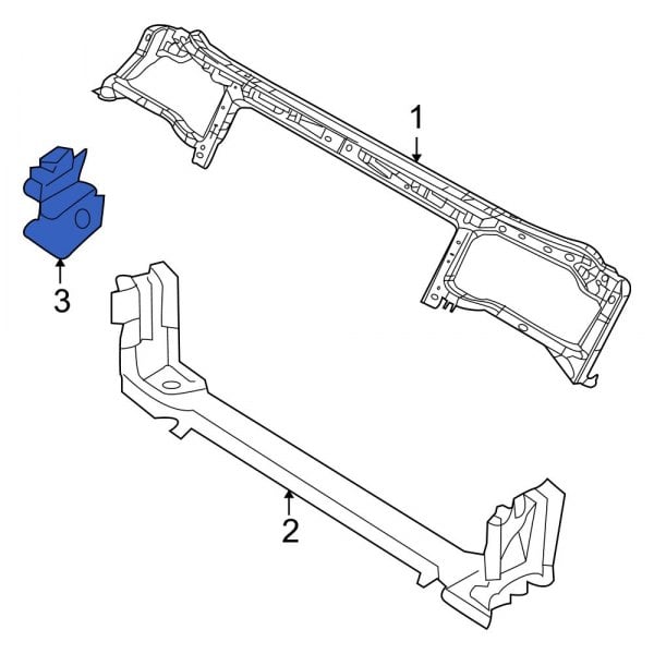 Dodge OE 5065532AC - Right Radiator Support Bracket
