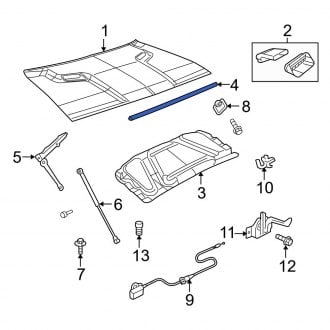 Dodge Challenger Hood Weatherstripping Seals | CARiD