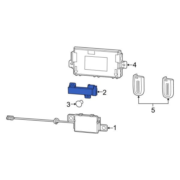 Dodge OE 68068148AA - Keyless Entry Antenna