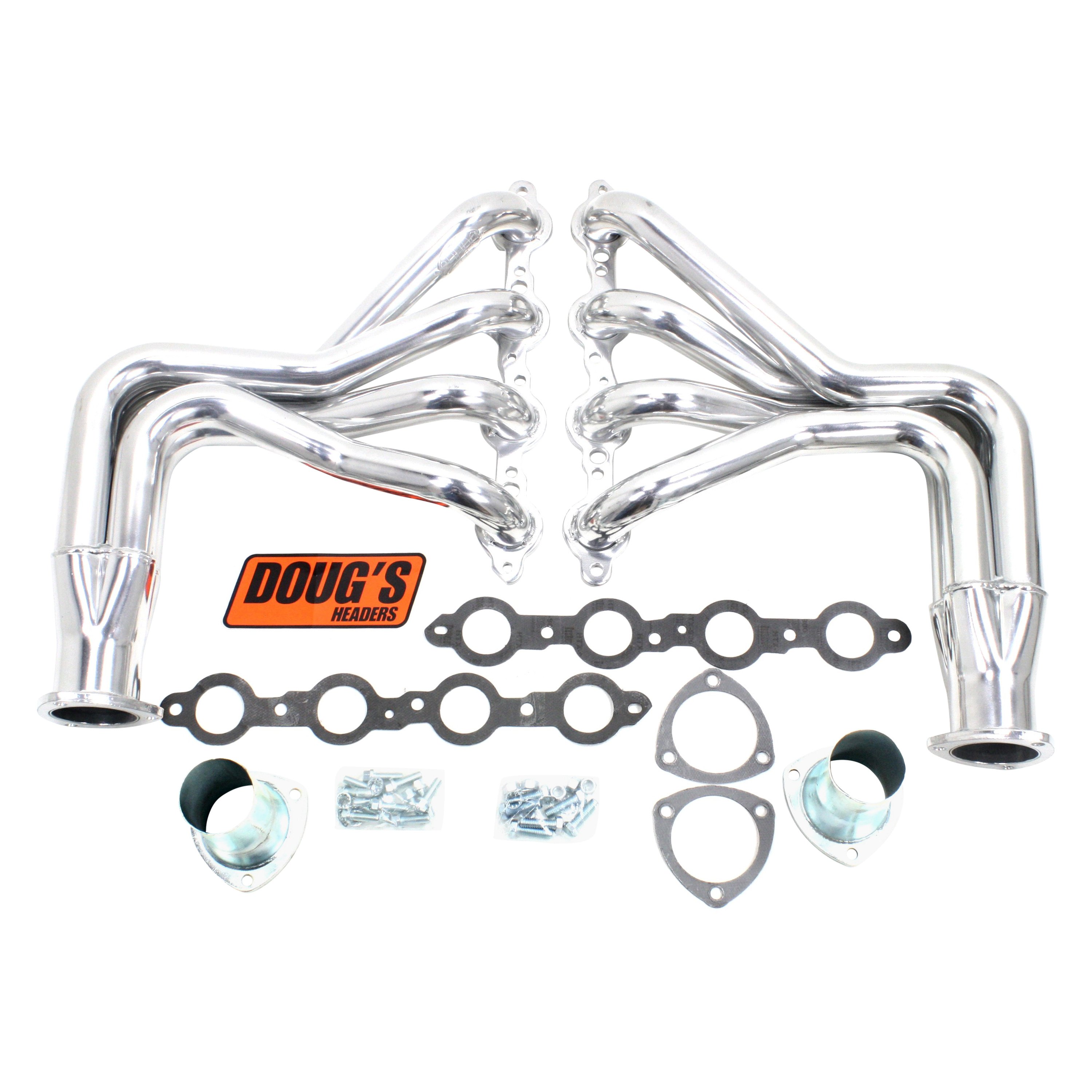 Doug's Headers® D3347 - 4-Tube Metallic Ceramic Coated Long Tube ...