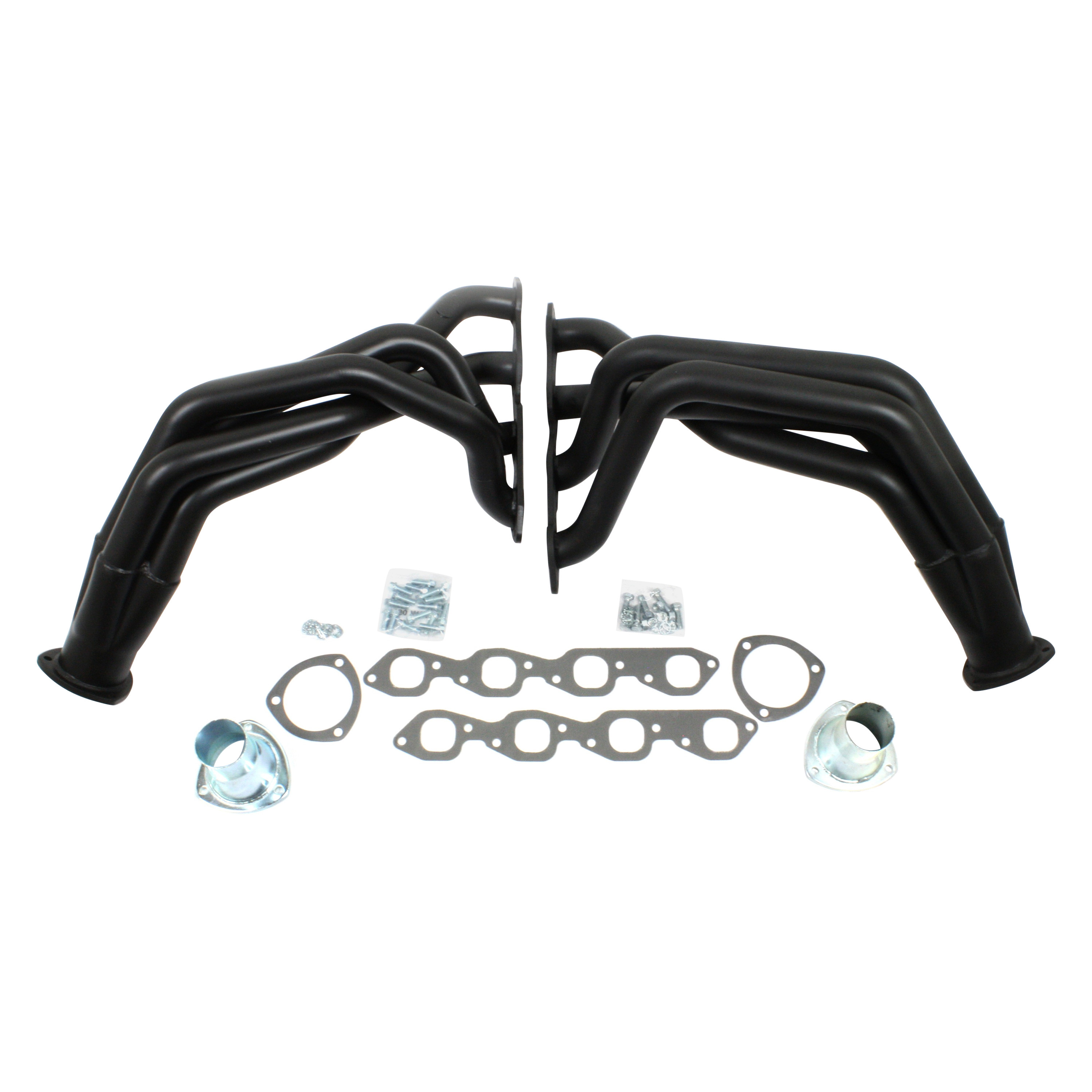 Doug's Headers® D352-B - Tri-5 Steel Hi-Temp Black Coated Long Tube ...