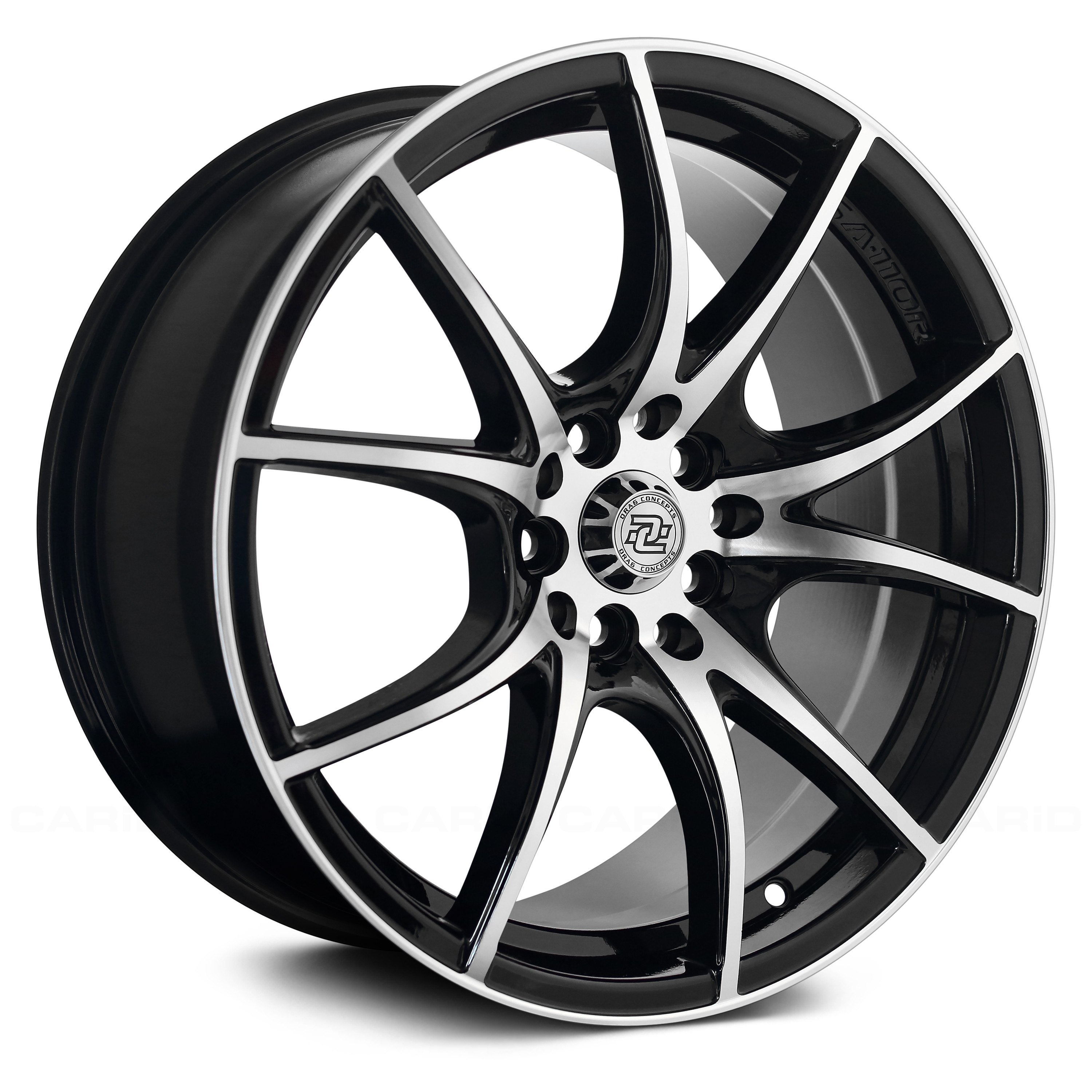 DRAG CONCEPTS® R-27 Wheels - Gloss Black with Machined Face Rims