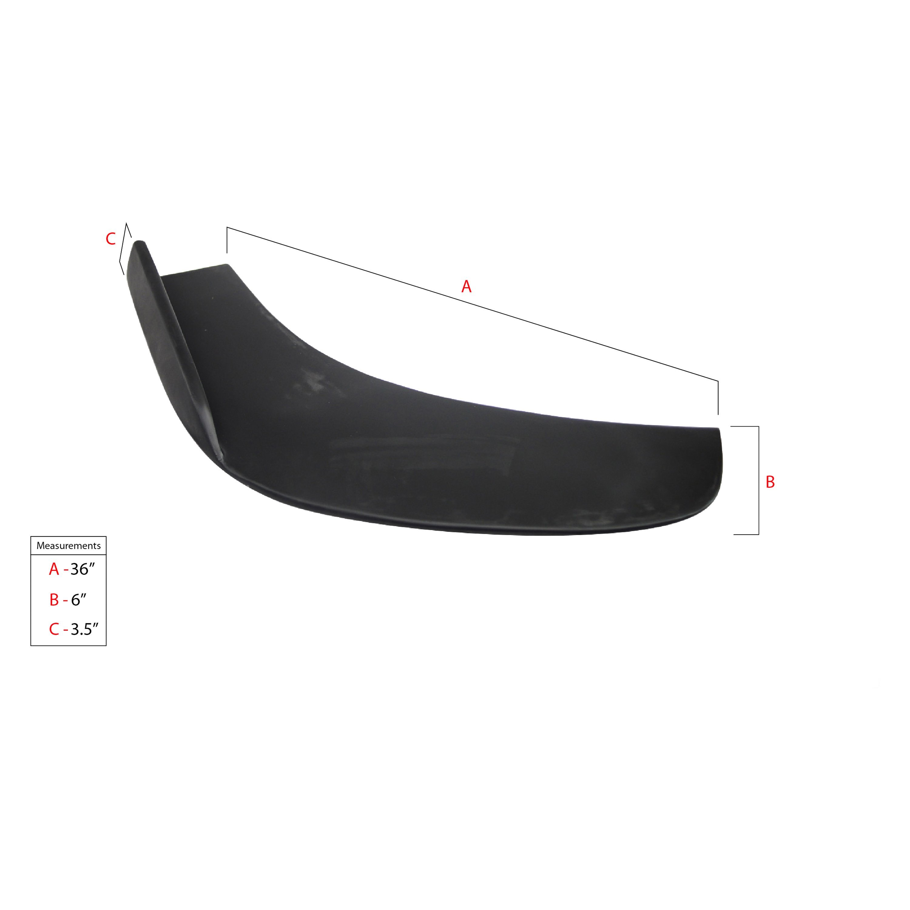 Duraflex® 102225 - Fiberglass Front Splitters (Unpainted)