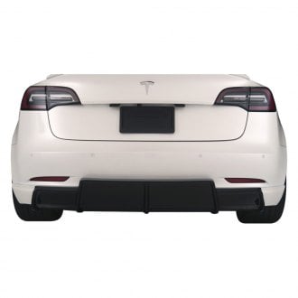 Tesla Model 3 Rear Diffusers - Carbon Fiber, Fiberglass | CARiD