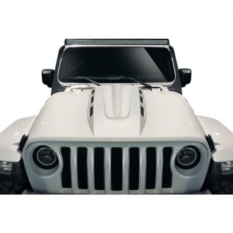 Jeep Wrangler Custom Hoods | Carbon Fiber, Fiberglass, Scoops, Vents