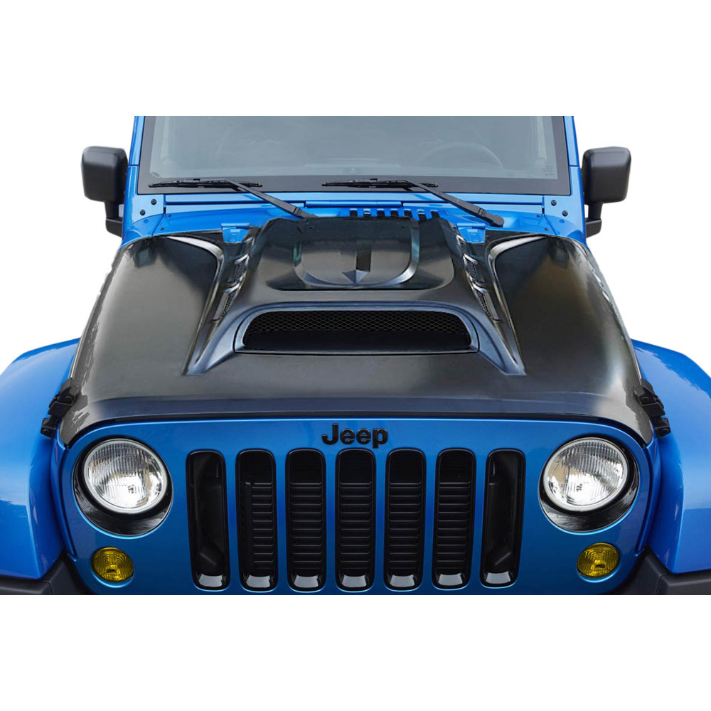 Duraflex® 117934 - Avenge Vented Style Fiberglass Hood (Unpainted)
