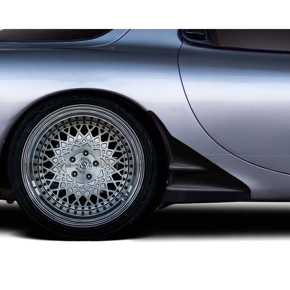 Duraflex® 118022 - Lucid Style Fiberglass Rear Fender Spats (Unpainted)