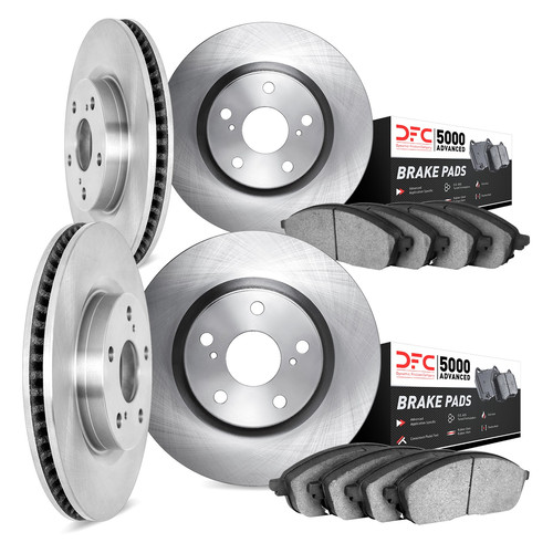Dynamic Friction Company® 6504-73040 - PRO-KIT 5000 Plain Front and ...