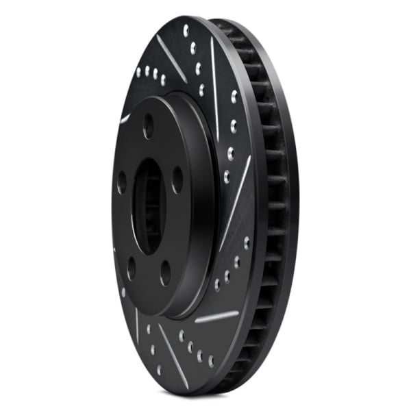 Dynamic Friction Company® 633-81002R - Premium Drilled and Slotted Rear ...