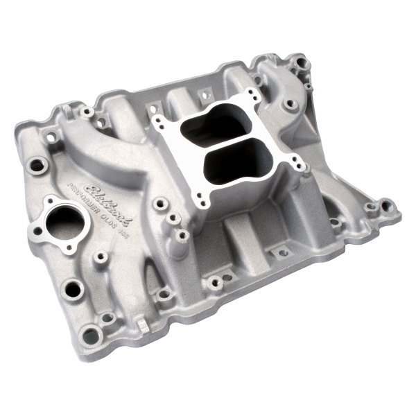 Edelbrock® 2151 - Performer™ Satin Dual Plane Intake Manifold