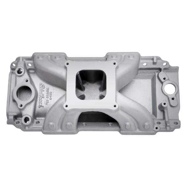 Edelbrock® 2904 - Victor Jr.® Satin Single Plane Intake Manifold