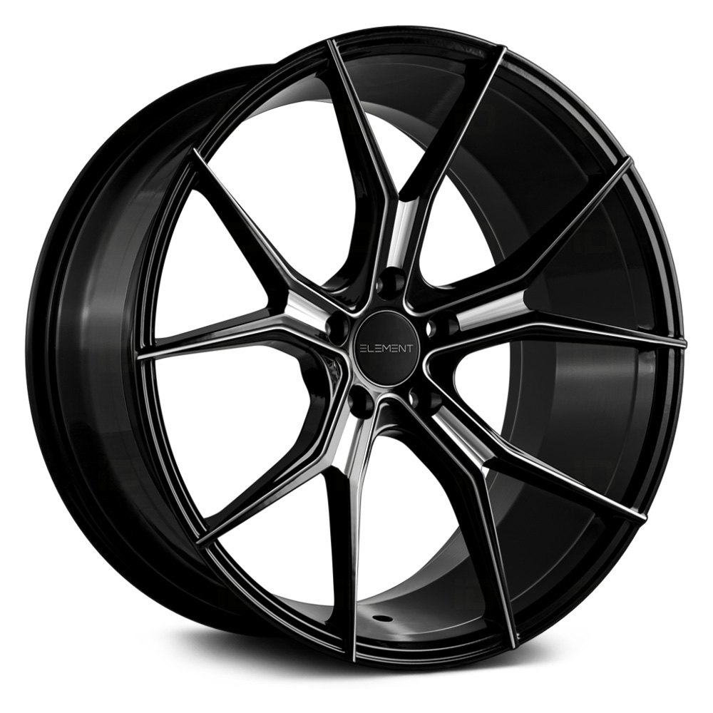 ELEMENT® EL1225 Wheels - Gloss Black with Milled Accents Rims