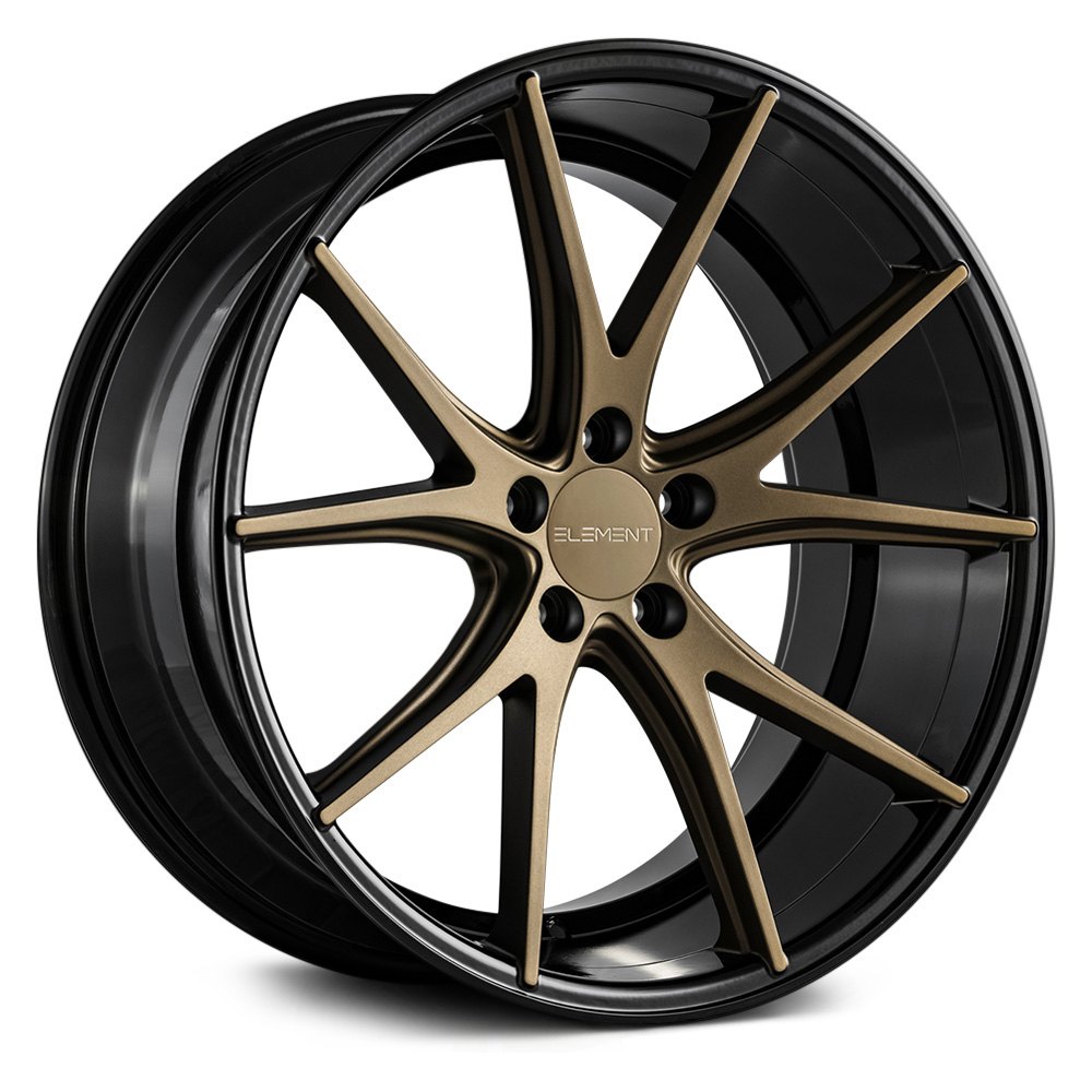 ELEMENT® EL36 Wheels - Gloss Black with Matte Bronze Face Rims