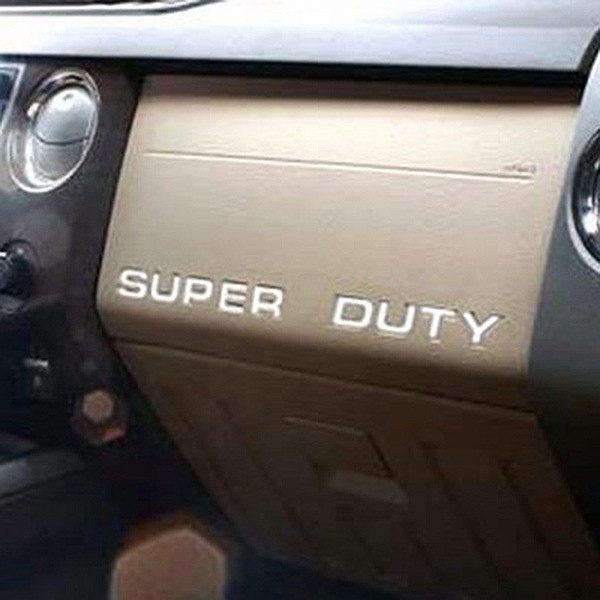 Eurosport Daytona® 9560WT - "Super Duty" White Dash Panel Lettering
