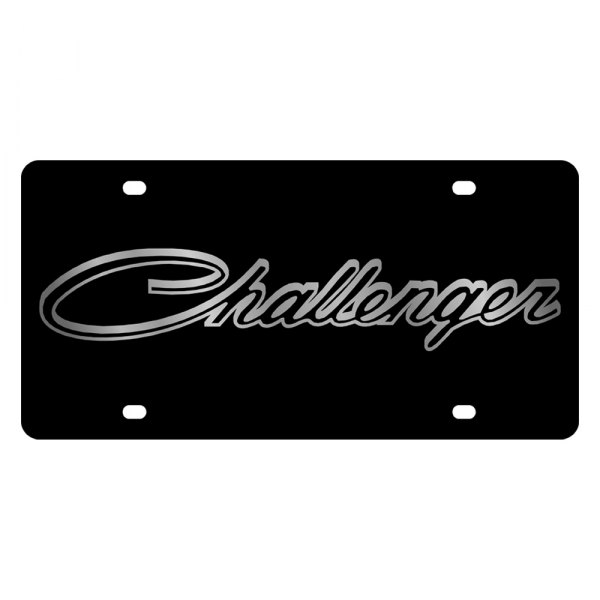 Eurosport Daytona® 3437-1 - MOPAR Black License Plate with Silver ...