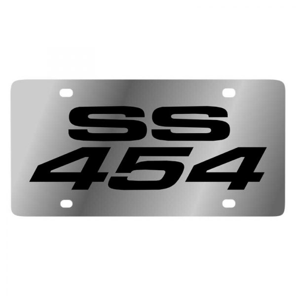 Eurosport Daytona® 1346-1 - GM Polished License Plate with Black SS 454 ...