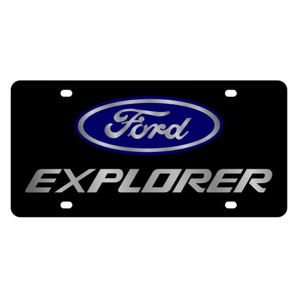 Eurosport Daytona® 3510-1 - Ford Motor Company Black License Plate with ...
