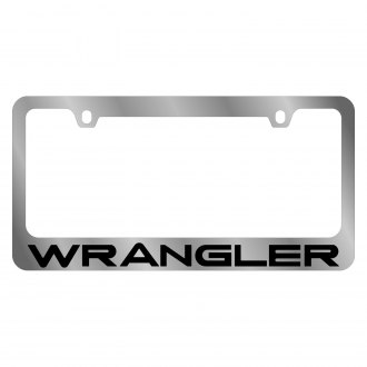 Jeep Wrangler License Plates & Frames - Logo, Billet, Crystals