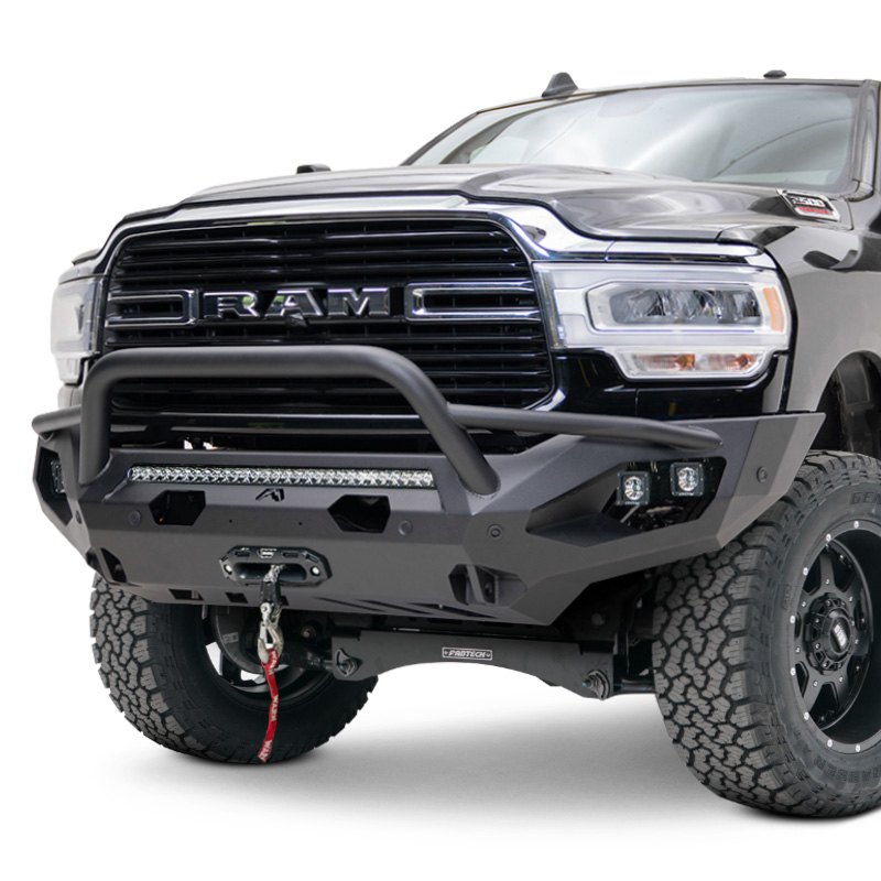 Fab Fours® - Dodge Ram 2015 Matrix Full Width Front Winch HD Bumper ...