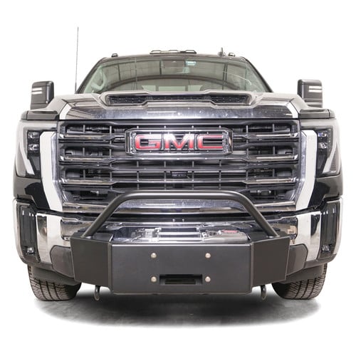 Fab Fours® GM24-N6260-1 - Large Frame Black Powder Coat Winch Mount ...