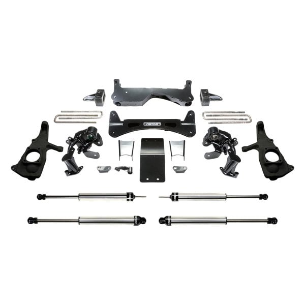Fabtech® K1046DL - 6" x 4" Raised Torsion Front and Rear Suspension ...