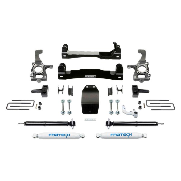 Fabtech® K2258 - 4" x 2.25" Basic Front and Rear Suspension Lift Kit