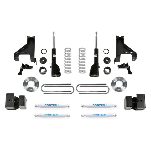 Fabtech® K9010 - 1.5" Coil Assist Front and Rear Suspension Lift Kit