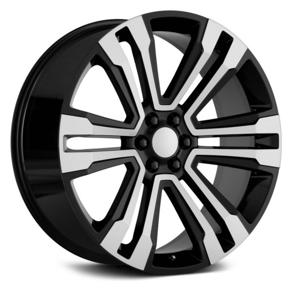 FACTORY REPRODUCTIONS® FR 72 Wheels - Black with Machined Face Rims