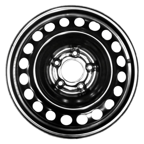 Factory Steel® STL08100U45 - 20-Hole Black 16x4 Steel Factory Wheel
