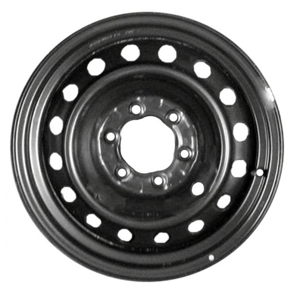 Factory Steel® STL69564U45 - 16-Hole Black 17x7 Steel Factory Wheel