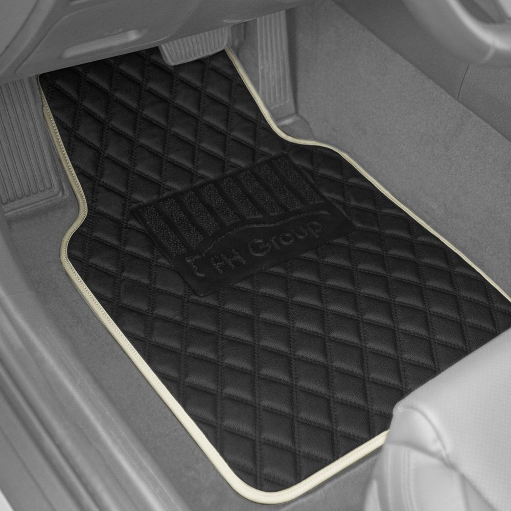 FH Group® - Deluxe Leather Floor Mat Set