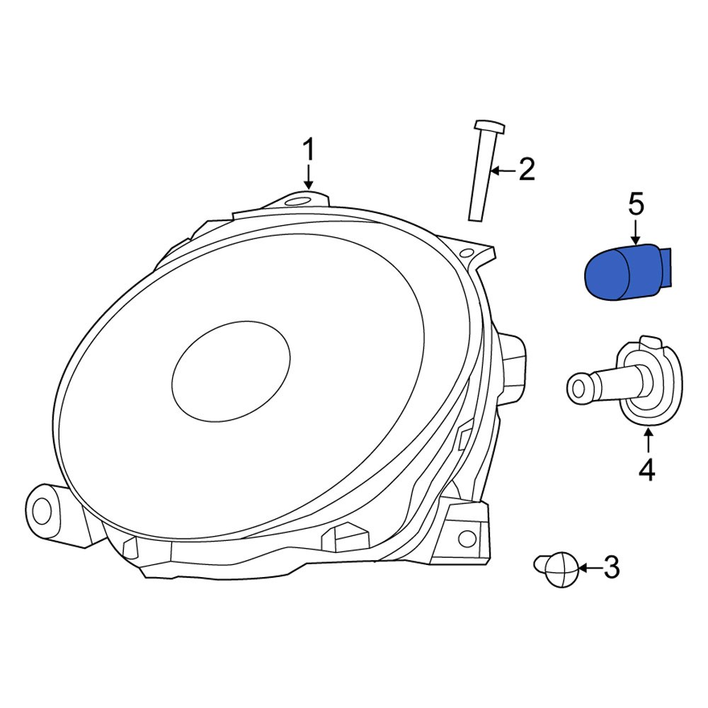 Fiat OE L0009012LL - Front Headlight Bulb