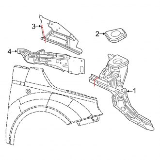 2013 Fiat 500 OEM Fenders - Front, Rear, Inner | CARiD