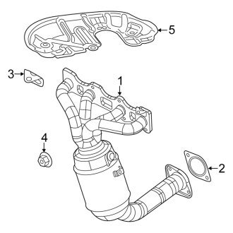2015 Fiat 500 OEM Exhaust Parts | Systems, Tips — CARiD.com