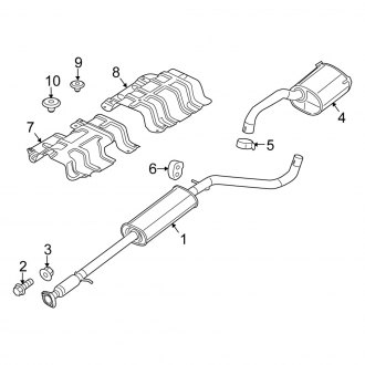 2017 Fiat 500 OEM Exhaust Parts - Systems, Tips | CARiD
