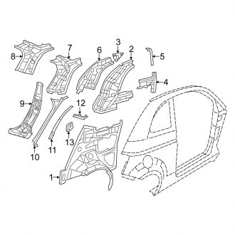 2012 Fiat 500 OEM Quarter Panels & Parts | CARiD