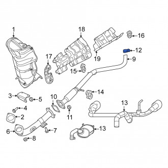 Fiat 500 OEM Exhaust Parts - Systems, Tips, Pipes | CARiD