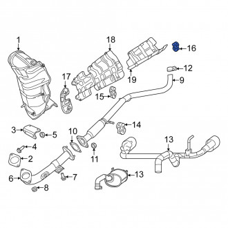Fiat 500 OEM Exhaust Parts | Systems, Tips, Pipes — CARiD.com